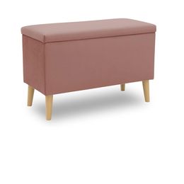 Domo Hocker &raquo;Kopenhagen&laquo; mit Staufach - 91x41x58cm - braun -