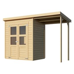Karibu Ger&auml;tehaus &raquo;Roan&laquo; mit 1 - 322x126x219cm - naturfarben -