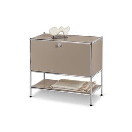 Tchibo - Sideboard Metall &raquo;Cn3&laquo; mit Klappe - 77,5x40x71,5cm - taupe -