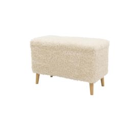 Domo Hocker &raquo;Kopenhagen&laquo; mit Staufach - 91x41x58cm - creme -