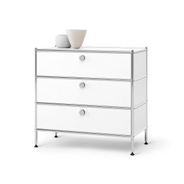 Tchibo - Kommode Metall &raquo;Cn3&laquo; mit 3 Schubladen - 77x40x73,5cm - chrom -