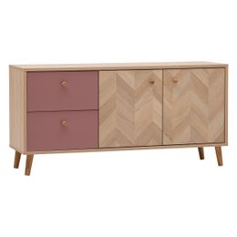 Tchibo - Lowboard &raquo;Visby&laquo; Eichen-Fischgr&auml;ten-Dekor - 109x33x54,1cm - braun -
