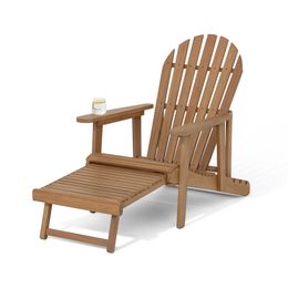 Tchibo - Adirondack Gartensessel mit ausziehbarer Fu&szlig;lehne - 69x97x82,5cm - akazie -
