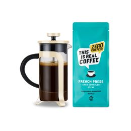 Tchibo - Kaffee-Geschenkset "French Press Camping - Decaf&bdquo; &ndash; 1x 200 g Filterkaffee entkoffeiniert Gemahlen und Siebstempelkanne