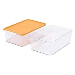 Tchibo - 2 Ordnungsk&ouml;rbe f&uuml;r den K&uuml;hlschrank - gelb