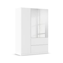 Rauch Dreht&uuml;renschrank 3-t&uuml;rig mit Spiegel &raquo;Joel&laquo; - 136x54x197cm - wei&szlig; -