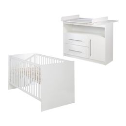 Roba Kinderzimmer-Set &raquo;Maren&laquo; mit breiter Wickelkommode - 117x75x98cm - wei&szlig; -