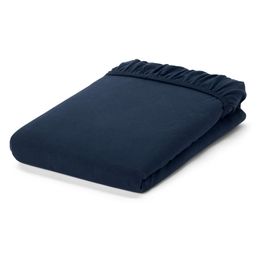 Tchibo - Winterjersey-Spannbettlaken - dunkelblau