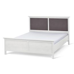 Tchibo - Bett mit gepolstertem Kopfteil - 177,5x210,5x109cm - wei&szlig; -