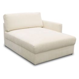Domo Longchair &raquo;Sonderburg&laquo; rechts - 115x150x86cm - creme -