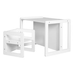 Roba 3-in-1-Kindersitzgruppe - 30x30x30cm - wei&szlig; -