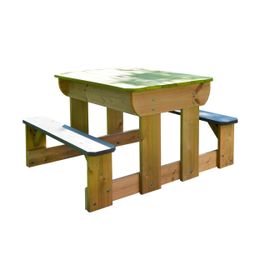 Wendi Picknick- und Matschtisch mit B&auml;nken - gr&uuml;n