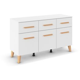 Rauch Kommode &raquo;Skandi&laquo; - 120x42x72cm - wei&szlig; -