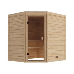 Karibu Innensauna &raquo;Coralie&laquo; - naturfarben