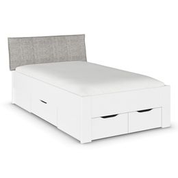 Rauch Bett &raquo;Aditio Beds&laquo; - 126x216x100cm - wei&szlig; -