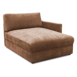 Domo Longchair &raquo;Sonderburg&laquo; rechts - 115x150x86cm - hellbraun -
