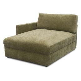 Domo Longchair &raquo;Sonderburg&laquo; links - 115x150x86cm - olivgr&uuml;n -