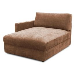 Domo Longchair &raquo;Sonderburg&laquo; links - 115x150x86cm - hellbraun -