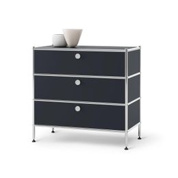 Tchibo - Kommode Metall &raquo;Cn3&laquo; mit 3 Schubladen - 77x40x73,5cm - schwarz -