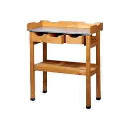 Tchibo - Pflanztisch mit Schubladen - 80x40x90cm - naturfarben -