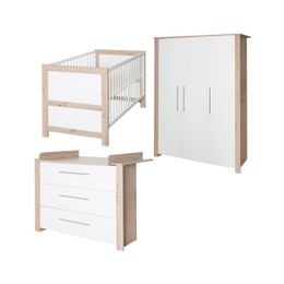 Roba Kinderzimmerset &raquo;Malo&laquo; Bett - 76x144x82cm - wei&szlig; -