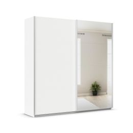 Rauch Schwebet&uuml;renschrank &raquo;Quadra&laquo; mit Spiegel - 226x62x229cm - wei&szlig; -