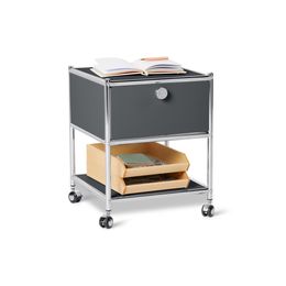 Tchibo - Beistelltisch mit Schublade Metall &raquo;Cn3&laquo; - 40x40x46,5cm - chrom -
