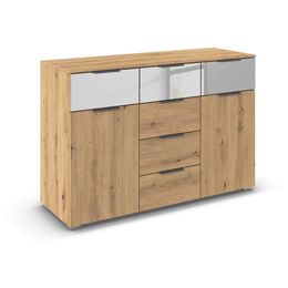 Rauch Kommode &raquo;Skyla&laquo; mit 2 T&uuml;ren und 6 Schubladen - 120x42x81cm - braun -
