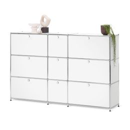 Tchibo - Kommode &raquo;Cn3&laquo; mit 9 Klappen - 190x40x120,5cm - chrom -