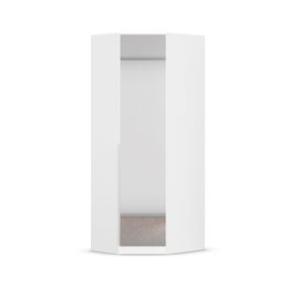 Tchibo - Eckschrank &raquo;Memphis&laquo; mit Spiegeln - 85x72x210cm - wei&szlig; -