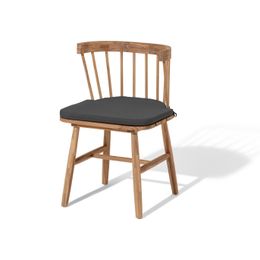 Tchibo - Dining-Stuhl mit Sitzpolster - 52x50,5x81,5cm - anthrazit -