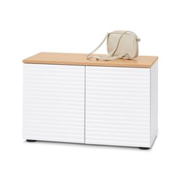 Tchibo - Sitzbank mit Stauraum - 71,5x38x46cm - wei&szlig; -