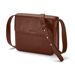 Tchibo - Leder-Umh&auml;ngetasche &raquo;Goldpfeil&laquo; - braun