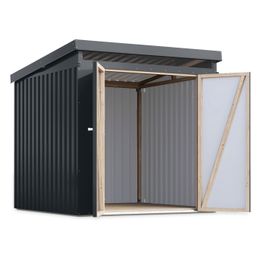 Karibu Metall-Ger&auml;tehaus &raquo;Anuke 2&laquo; - 207x209x213cm - anthrazit -