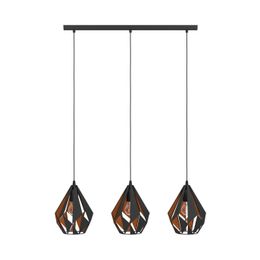 Eglo Pendelleuchte &raquo;Carlton&laquo; - 80,5x20,5x110cm - schwarz -