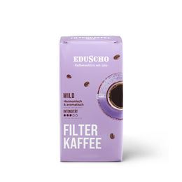 EDUSCHO Filterkaffee Mild - 500 g Gemahlen - Intensit&auml;t: 3/5
