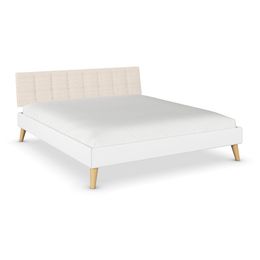 Rauch Bett &raquo;Mavi-Extra&laquo; mit Polsterkopfteil - 187x216x90cm - wei&szlig; -