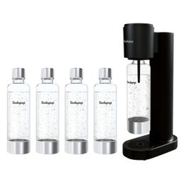 SODAPOP Wassersprudler Cooper Pro, inkl. 5 Flaschen, schwarz