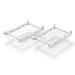 Tchibo - 2 ausziehbare K&uuml;hlschrankk&ouml;rbe - wei&szlig;