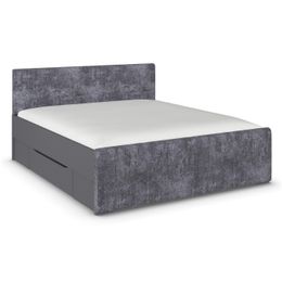 Rauch Bett &raquo;Holga&laquo; - 185x211x100cm - grau -