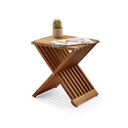 Tchibo - Hocker mit Klappfunktion - 40x31,5x43cm - akazie -