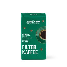 EDUSCHO Filterkaffee Kr&auml;ftig - 500 g Gemahlen - Intensit&auml;t: 5/5