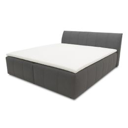 Domo Boxspringbett &raquo;Bergen&laquo; 180 x 200 cm inkl. Topper - 187x221x90cm - schwarz -