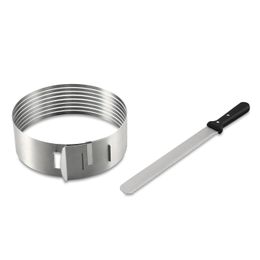 Tchibo - Tortenboden-Schneidhilfe - silber
