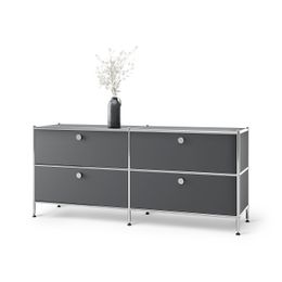 Tchibo - Lowboard Metall &raquo;Cn3&laquo; mit 4 Schubladen - 152x40x53,5cm - chrom -