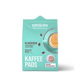 EDUSCHO Kaffeepads Klassisch - 32 Pads - Intensit&auml;t: 3/5