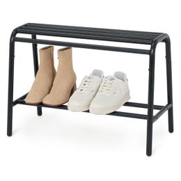 Tchibo - Sitzbank mit Ablage - 65x31,8x45,6cm - schwarz -