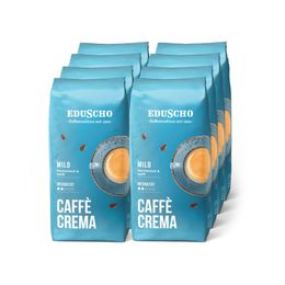 EDUSCHO Caff&egrave; Crema Mild - 8 x 1 kg Ganze Bohne - Intensit&auml;t: 2/5