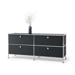Tchibo - Lowboard Metall &raquo;Cn3&laquo; mit 4 Schubladen - 152x40x53,5cm - schwarz -