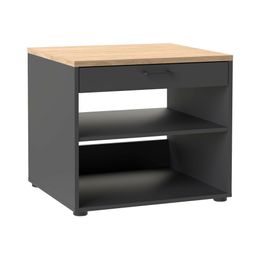 Tchibo - Waschmaschinenunterschrank &raquo;Solea&laquo; mit W&auml;schekorb-Auszug - 67x60x60cm - anthrazit -